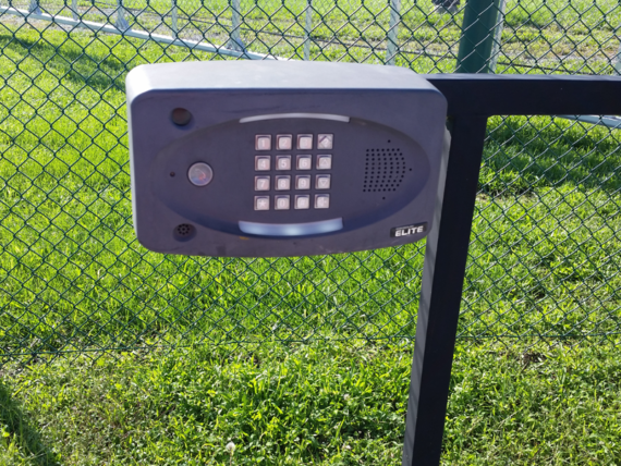 Slide Gate with Telephone Entry System